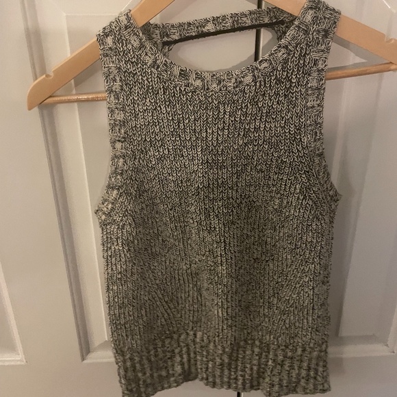 Theory | Sweaters | Theory Sweater Tank In Black And White | Poshmark